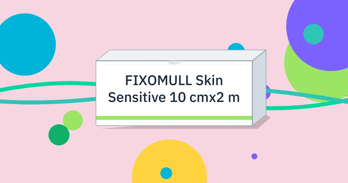 Symbolbild: Packung mit der Aufschrift FIXOMULL Skin Sensitive 10 cmx2 m (PZN 19215223) – Verfügbarkeit und Bezug in Apotheken in Frankfurt am Main