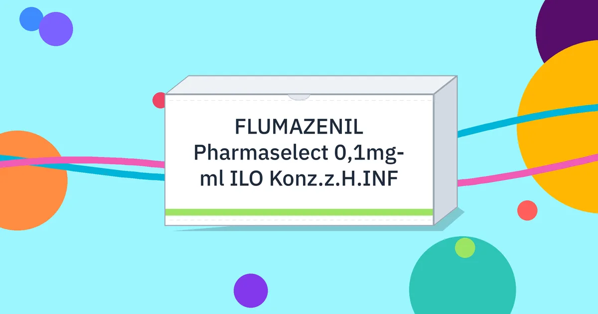 Symbolbild: Packung mit der Aufschrift FLUMAZENIL Pharmaselect 0,1mg-ml ILO Konz.z.H.INF (PZN 07753116) – Verfügbarkeit und Bezug in Apotheken in Frankfurt am Main