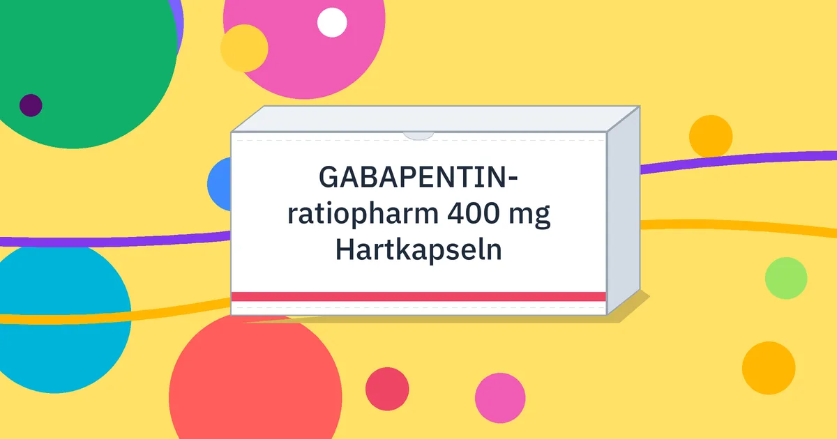 Symbolbild: Packung mit der Aufschrift GABAPENTIN-ratiopharm 400 mg Hartkapseln (PZN 04120037) – Verfügbarkeit und Bezug in Apotheken in Frankfurt am Main