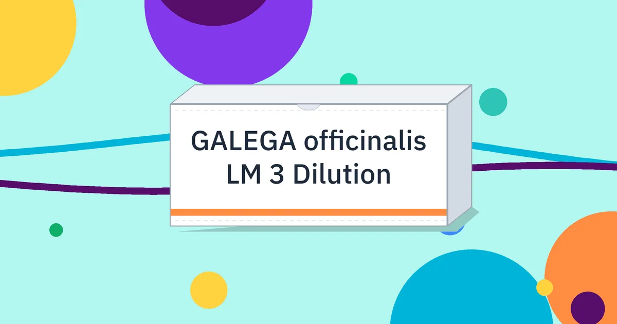 Symbolbild: Packung mit der Aufschrift GALEGA officinalis LM 3 Dilution (PZN 13495635) – Verfügbarkeit und Bezug in Apotheken in Frankfurt am Main