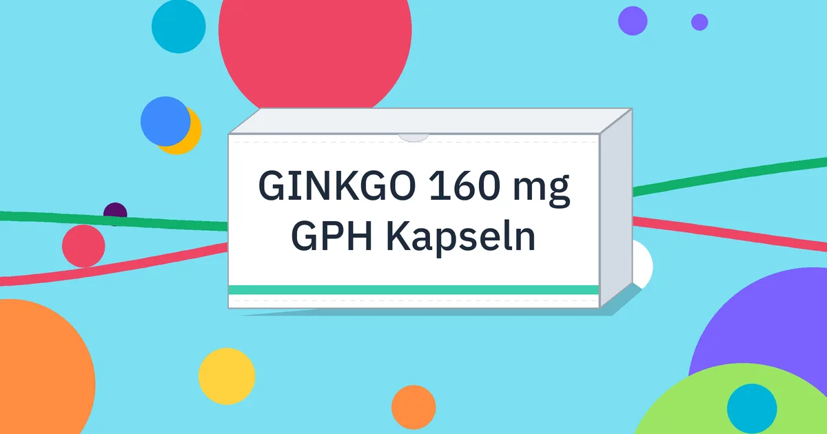 Symbolbild: Packung mit der Aufschrift GINKGO 160 mg GPH Kapseln (PZN 09178840) – Verfügbarkeit und Bezug in Apotheken in Frankfurt am Main