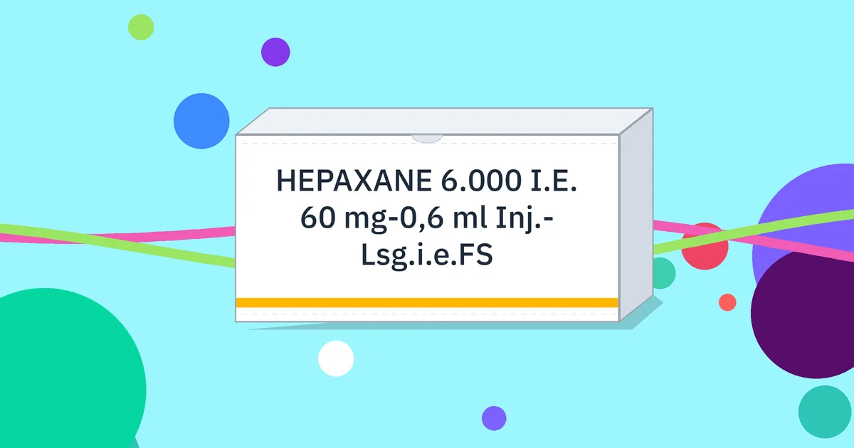 Symbolbild: Packung mit der Aufschrift HEPAXANE 6.000 I.E. 60 mg-0,6 ml Inj.-Lsg.i.e.FS (PZN 19875882) – Verfügbarkeit und Bezug in Apotheken in Frankfurt am Main