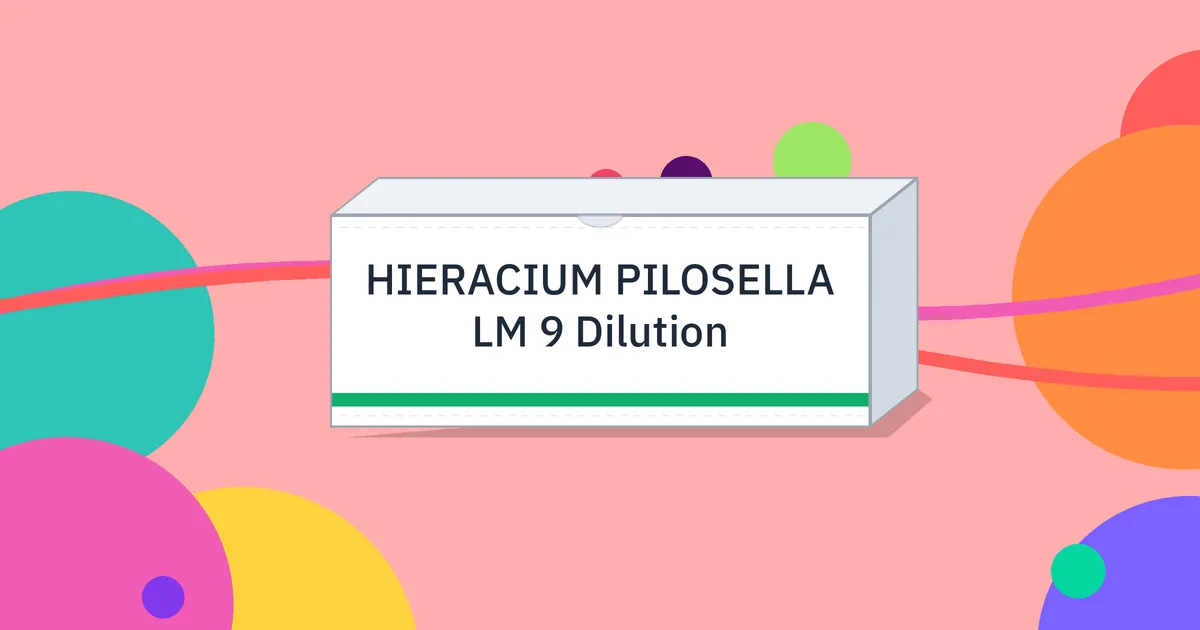 Symbolbild: Packung mit der Aufschrift HIERACIUM PILOSELLA LM 9 Dilution (PZN 13553433) – Verfügbarkeit und Bezug in Apotheken in Frankfurt am Main