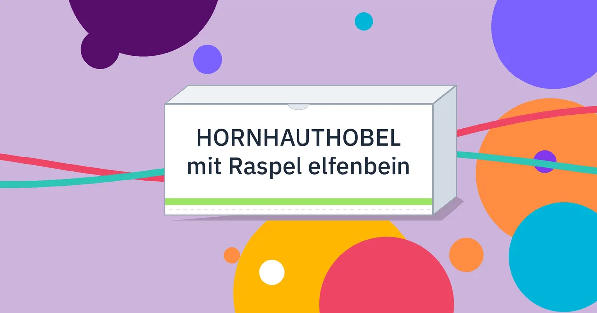 Symbolbild: Packung mit der Aufschrift HORNHAUTHOBEL mit Raspel elfenbein (PZN 01526454) – Verfügbarkeit und Bezug in Apotheken in Frankfurt am Main