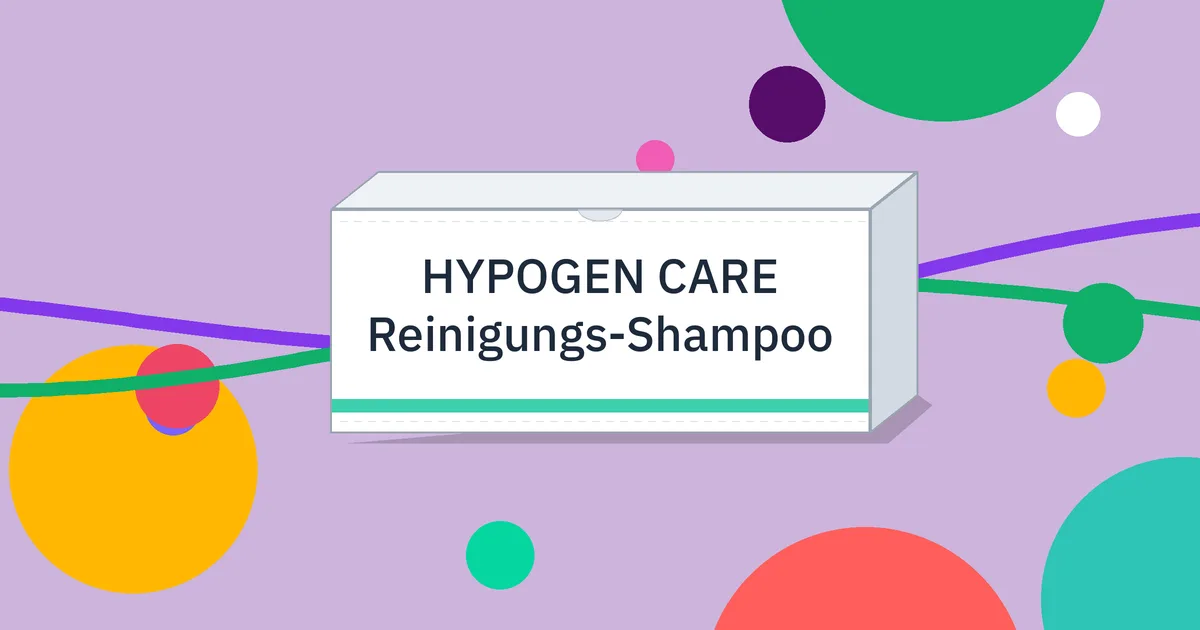 Symbolbild: Packung mit der Aufschrift HYPOGEN CARE Reinigungs-Shampoo (PZN 19426931) – Verfügbarkeit und Bezug in Apotheken in Frankfurt am Main
