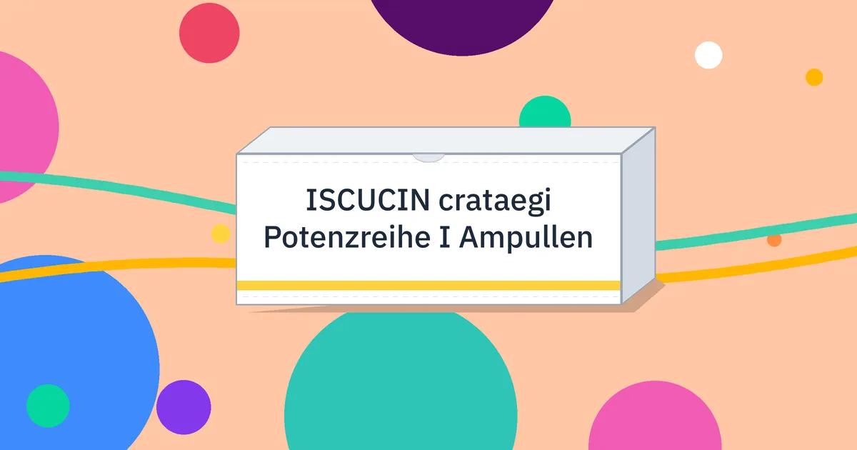 Symbolbild: Packung mit der Aufschrift ISCUCIN crataegi Potenzreihe I Ampullen (PZN 03083357) – Verfügbarkeit und Bezug in Apotheken in Frankfurt am Main