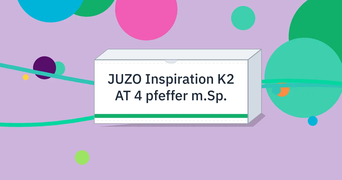 Symbolbild: Packung mit der Aufschrift JUZO Inspiration K2 AT 4 pfeffer m.Sp. (PZN 14926787) – Verfügbarkeit und Bezug in Apotheken in Frankfurt am Main