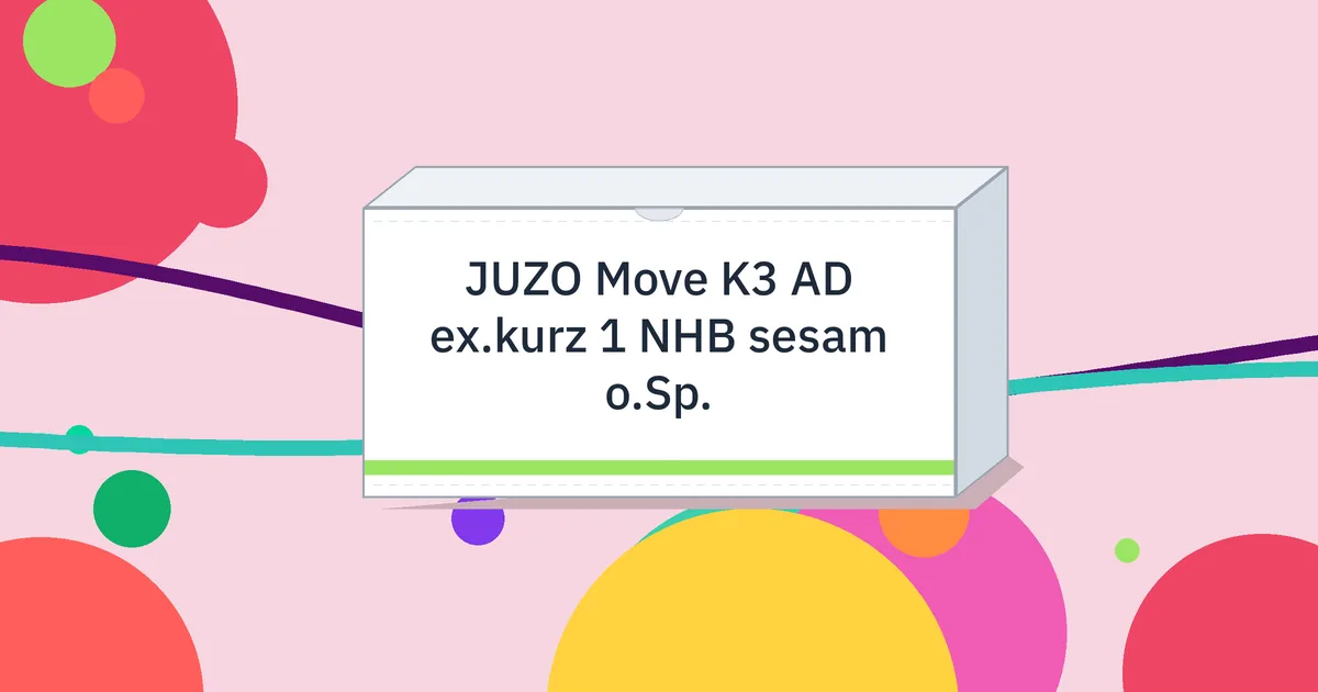 Symbolbild: Packung mit der Aufschrift JUZO Move K3 AD ex.kurz 1 NHB sesam o.Sp. (PZN 18570152) – Verfügbarkeit und Bezug in Apotheken in Frankfurt am Main