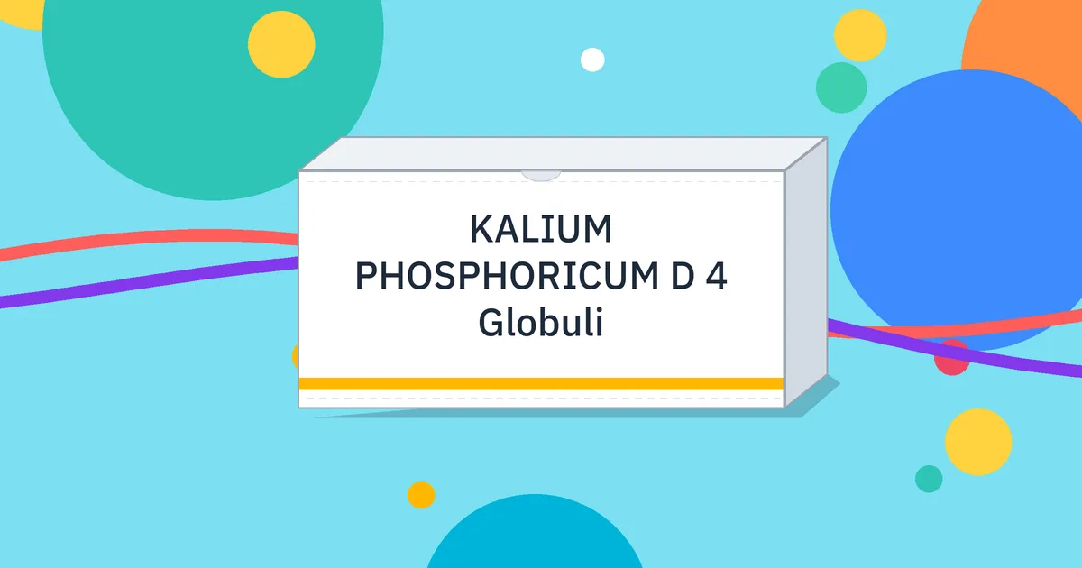 Symbolbild: Packung mit der Aufschrift KALIUM PHOSPHORICUM D 4 Globuli (PZN 04223116) – Verfügbarkeit und Bezug in Apotheken in Frankfurt am Main