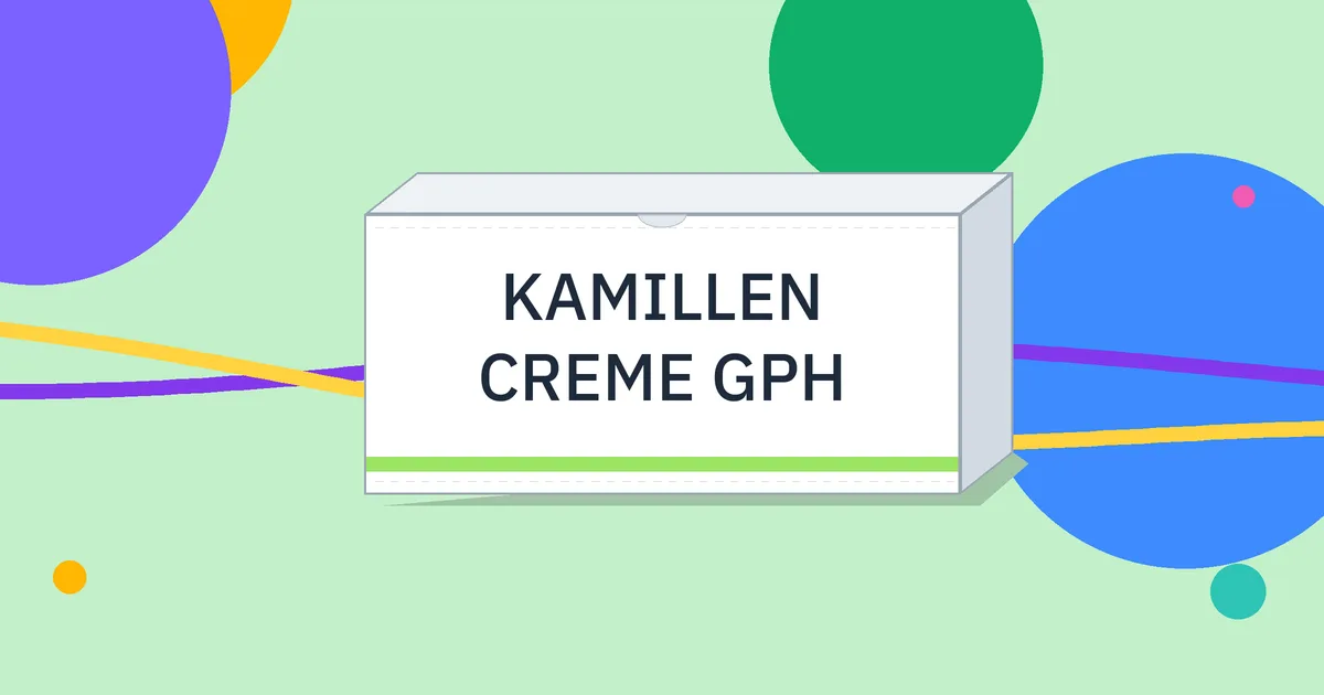 Symbolbild: Packung mit der Aufschrift KAMILLEN CREME GPH (PZN 17556227) – Verfügbarkeit und Bezug in Apotheken in Frankfurt am Main