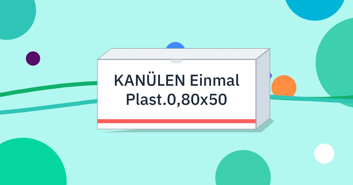 Symbolbild: Packung mit der Aufschrift KANÜLEN Einmal Plast.0,80x50 (PZN 01964214) – Verfügbarkeit und Bezug in Apotheken in Frankfurt am Main
