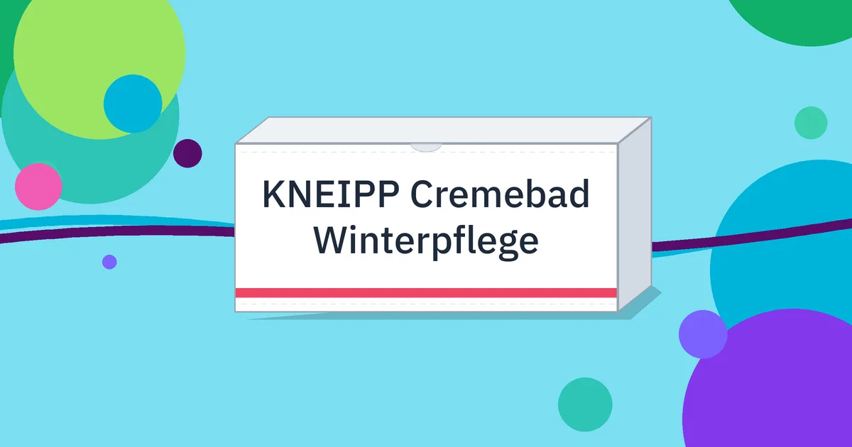 Symbolbild: Packung mit der Aufschrift KNEIPP Cremebad Winterpflege (PZN 13334955) – Verfügbarkeit und Bezug in Apotheken in Frankfurt am Main