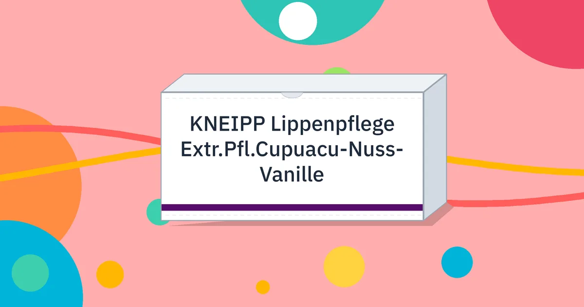 Symbolbild: Packung mit der Aufschrift KNEIPP Lippenpflege Extr.Pfl.Cupuacu-Nuss-Vanille (PZN 15625763) – Verfügbarkeit und Bezug in Apotheken in Frankfurt am Main