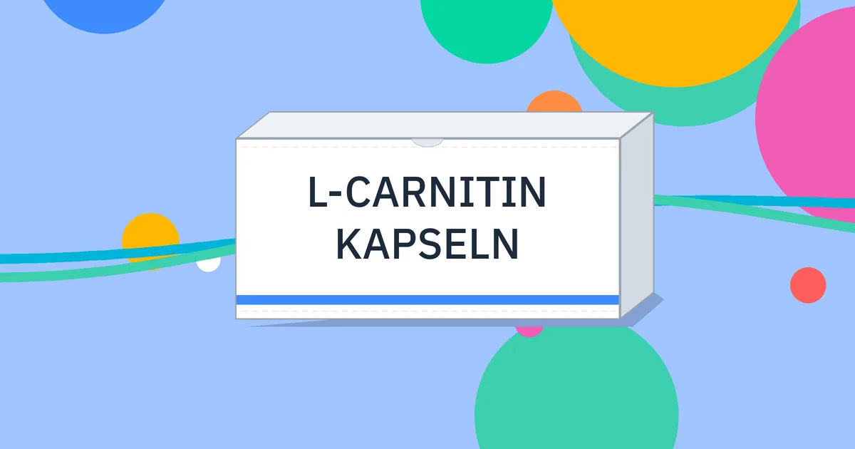 Symbolbild: Packung mit der Aufschrift L-CARNITIN KAPSELN (PZN 18427348) – Verfügbarkeit und Bezug in Apotheken in Frankfurt am Main
