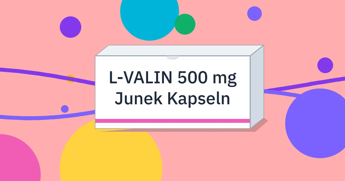 Symbolbild: Packung mit der Aufschrift L-VALIN 500 mg Junek Kapseln (PZN 00135792) – Verfügbarkeit und Bezug in Apotheken in Frankfurt am Main