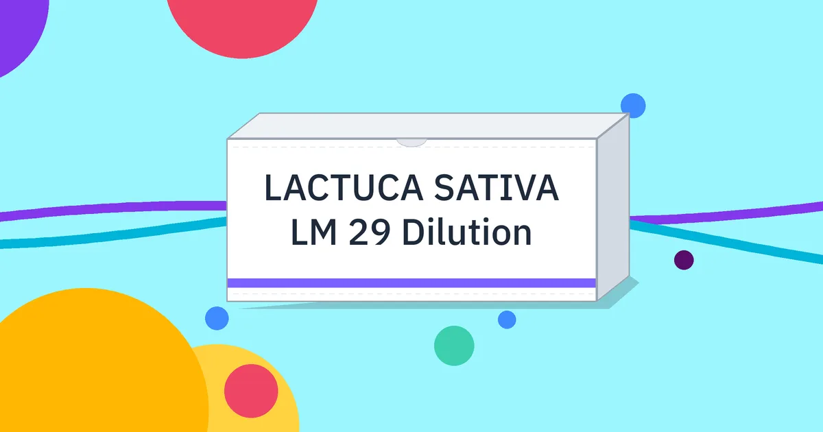 Symbolbild: Packung mit der Aufschrift LACTUCA SATIVA LM 29 Dilution (PZN 13521491) – Verfügbarkeit und Bezug in Apotheken in Frankfurt am Main