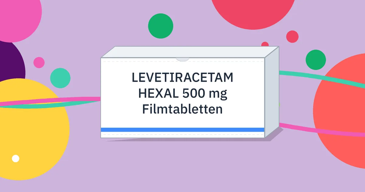 Symbolbild: Packung mit der Aufschrift LEVETIRACETAM HEXAL 500 mg Filmtabletten (PZN 09123218) – Verfügbarkeit und Bezug in Apotheken in Frankfurt am Main