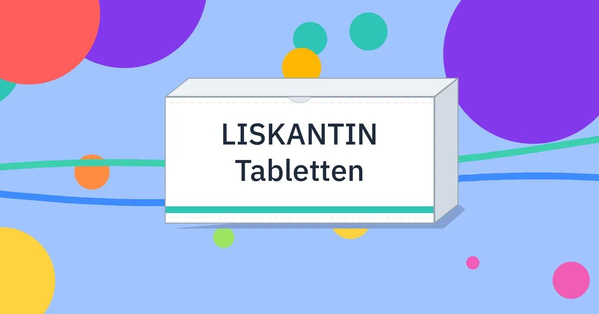 Symbolbild: Packung mit der Aufschrift LISKANTIN Tabletten (PZN 01358519) – Verfügbarkeit und Bezug in Apotheken in Frankfurt am Main