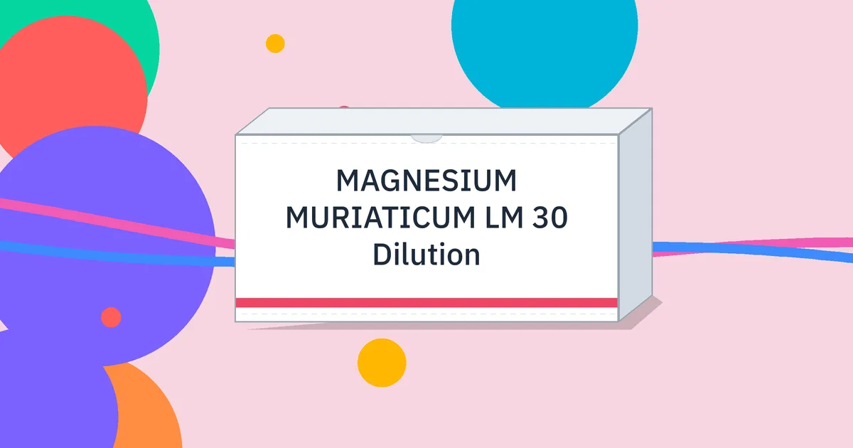 Symbolbild: Packung mit der Aufschrift MAGNESIUM MURIATICUM LM 30 Dilution (PZN 07540975) – Verfügbarkeit und Bezug in Apotheken in Frankfurt am Main