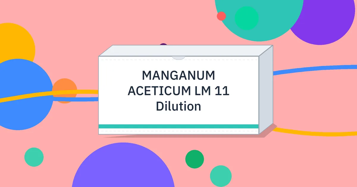 Symbolbild: Packung mit der Aufschrift MANGANUM ACETICUM LM 11 Dilution (PZN 12942345) – Verfügbarkeit und Bezug in Apotheken in Frankfurt am Main