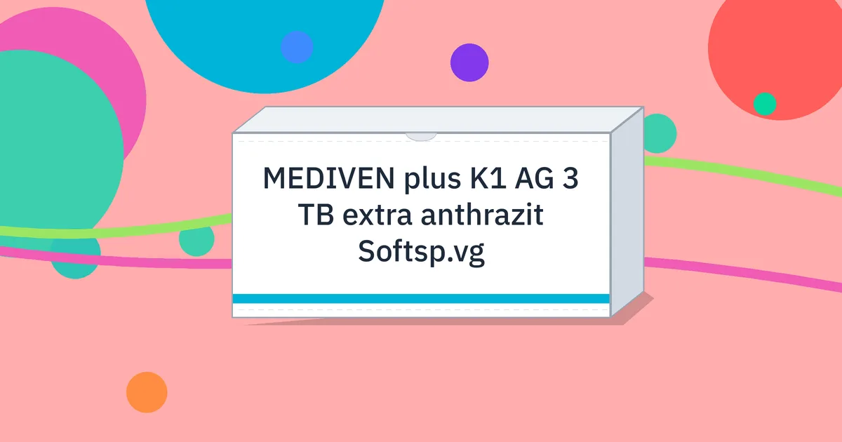 Symbolbild: Packung mit der Aufschrift MEDIVEN plus K1 AG 3 TB extra anthrazit Softsp.vg (PZN 15062366) – Verfügbarkeit und Bezug in Apotheken in Frankfurt am Main
