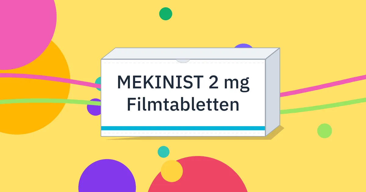 Symbolbild: Packung mit der Aufschrift MEKINIST 2 mg Filmtabletten (PZN 16632937) – Verfügbarkeit und Bezug in Apotheken in Frankfurt am Main