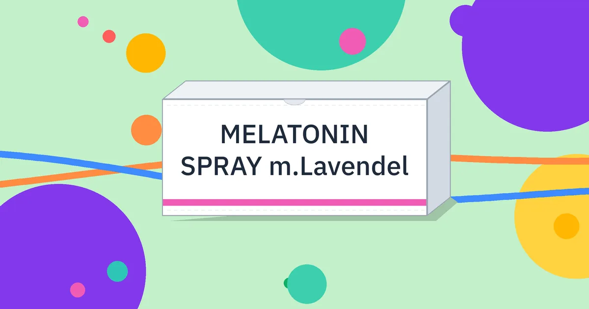 Symbolbild: Packung mit der Aufschrift MELATONIN SPRAY m.Lavendel (PZN 17992750) – Verfügbarkeit und Bezug in Apotheken in Frankfurt am Main