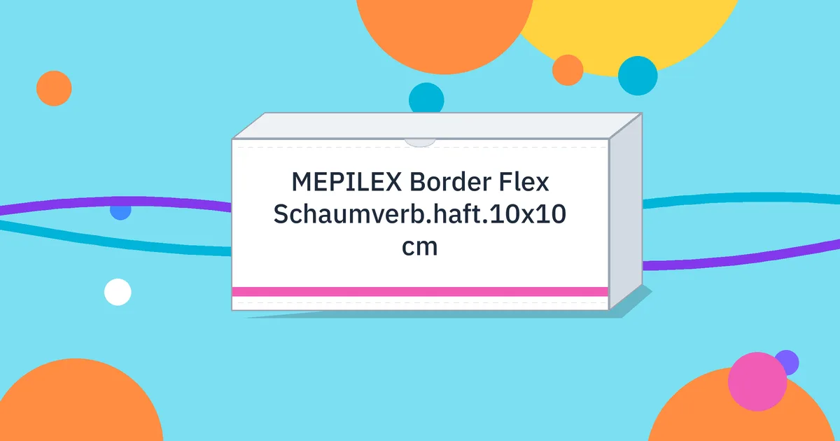 Symbolbild: Packung mit der Aufschrift MEPILEX Border Flex Schaumverb.haft.10x10 cm (PZN 20206212) – Verfügbarkeit und Bezug in Apotheken in Frankfurt am Main