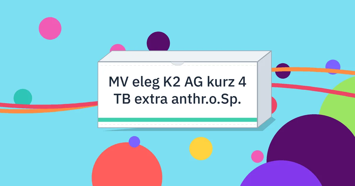 Symbolbild: Packung mit der Aufschrift MV eleg K2 AG kurz 4 TB extra anthr.o.Sp. (PZN 09878626) – Verfügbarkeit und Bezug in Apotheken in Frankfurt am Main