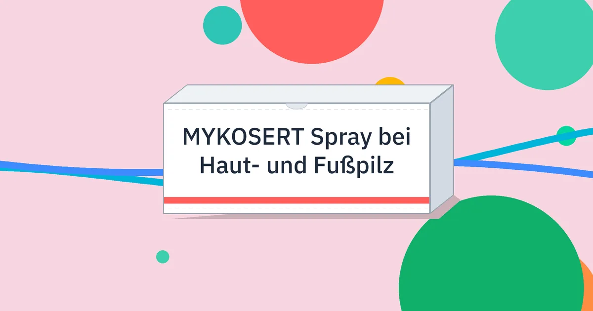 Symbolbild: Packung mit der Aufschrift MYKOSERT Spray bei Haut- und Fußpilz (PZN 15579715) – Verfügbarkeit und Bezug in Apotheken in Frankfurt am Main