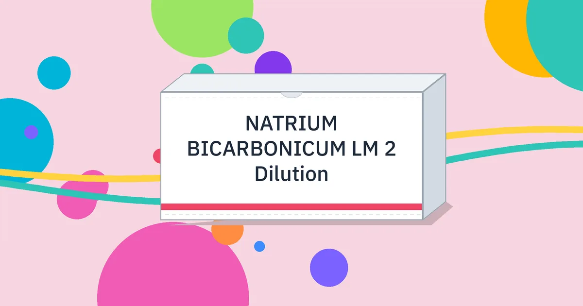 Symbolbild: Packung mit der Aufschrift NATRIUM BICARBONICUM LM 2 Dilution (PZN 12960142) – Verfügbarkeit und Bezug in Apotheken in Frankfurt am Main