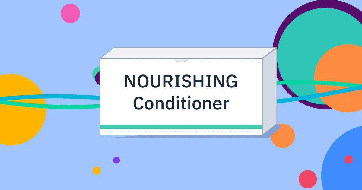 Symbolbild: Packung mit der Aufschrift NOURISHING Conditioner (PZN 17886924) – Verfügbarkeit und Bezug in Apotheken in Frankfurt am Main