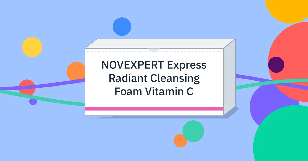 Symbolbild: Packung mit der Aufschrift NOVEXPERT Express Radiant Cleansing Foam Vitamin C (PZN 19147674) – Verfügbarkeit und Bezug in Apotheken in Frankfurt am Main