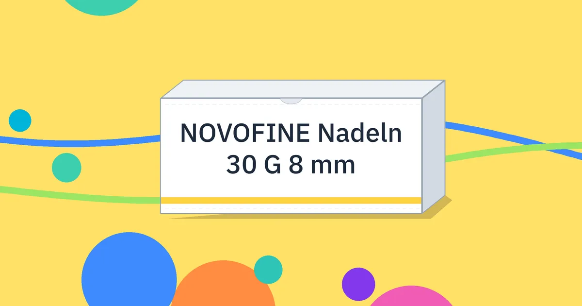 Symbolbild: Packung mit der Aufschrift NOVOFINE Nadeln 30 G 8 mm (PZN 07669539) – Verfügbarkeit und Bezug in Apotheken in Frankfurt am Main