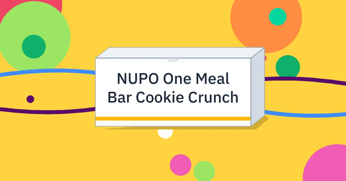 Symbolbild: Packung mit der Aufschrift NUPO One Meal Bar Cookie Crunch (PZN 20895192) – Verfügbarkeit und Bezug in Apotheken in Frankfurt am Main