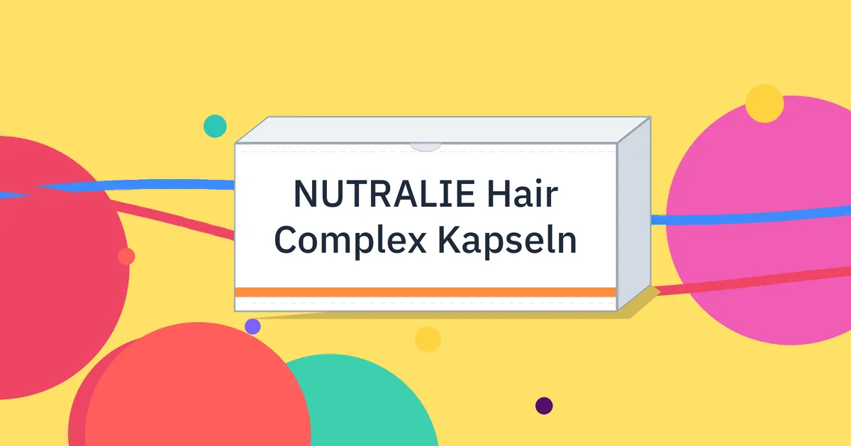 Symbolbild: Packung mit der Aufschrift NUTRALIE Hair Complex Kapseln (PZN 18408150) – Verfügbarkeit und Bezug in Apotheken in Frankfurt am Main