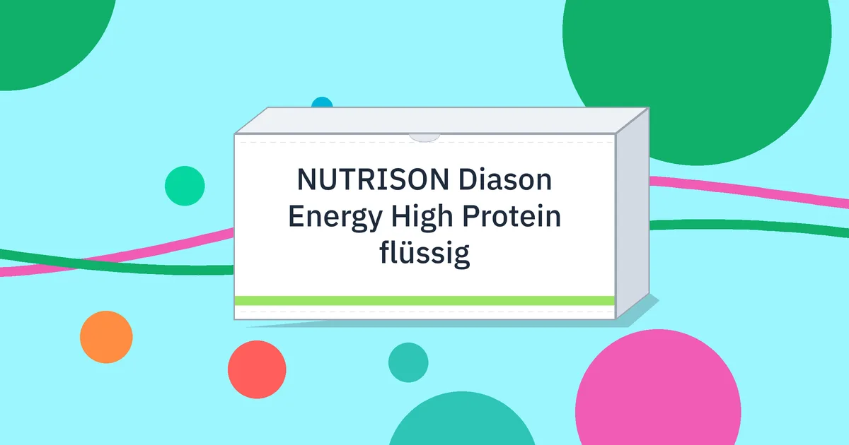 Symbolbild: Packung mit der Aufschrift NUTRISON Diason Energy High Protein flüssig (PZN 19894017) – Verfügbarkeit und Bezug in Apotheken in Frankfurt am Main