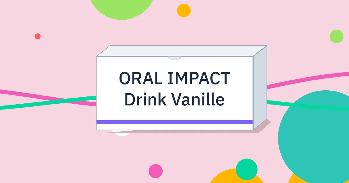 Symbolbild: Packung mit der Aufschrift ORAL IMPACT Drink Vanille (PZN 10202816) – Verfügbarkeit und Bezug in Apotheken in Frankfurt am Main