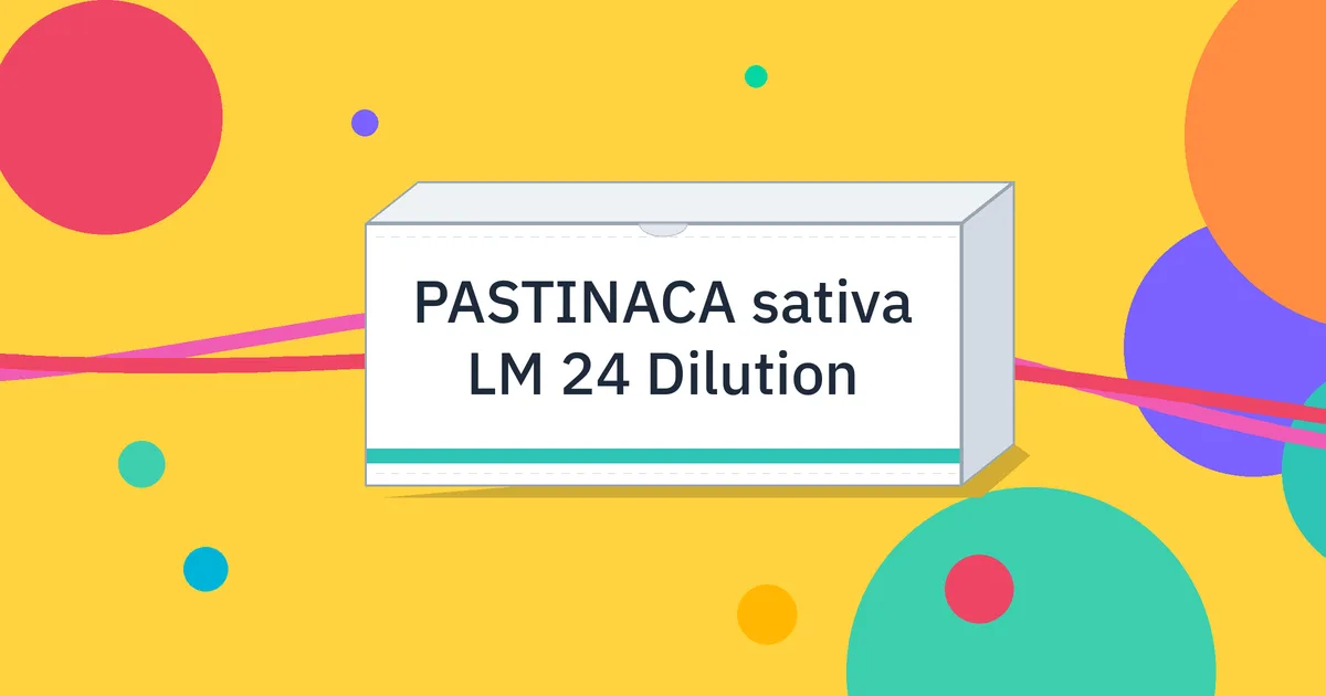 Symbolbild: Packung mit der Aufschrift PASTINACA sativa LM 24 Dilution (PZN 13632463) – Verfügbarkeit und Bezug in Apotheken in Frankfurt am Main