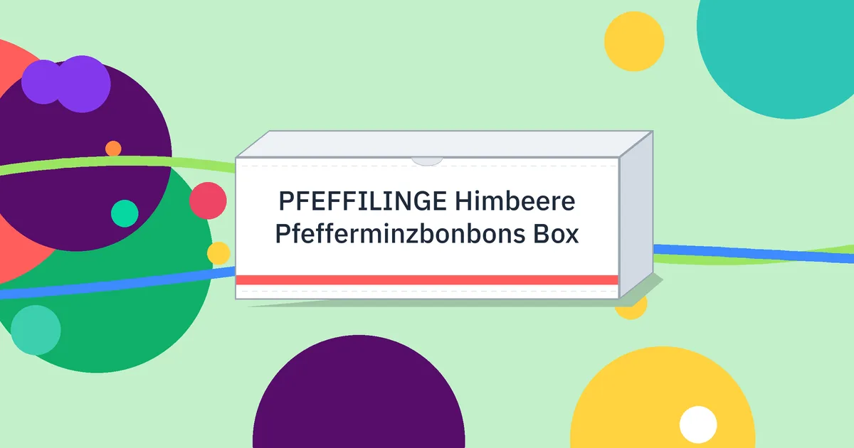 Symbolbild: Packung mit der Aufschrift PFEFFILINGE Himbeere Pfefferminzbonbons Box (PZN 09533873) – Verfügbarkeit und Bezug in Apotheken in Frankfurt am Main