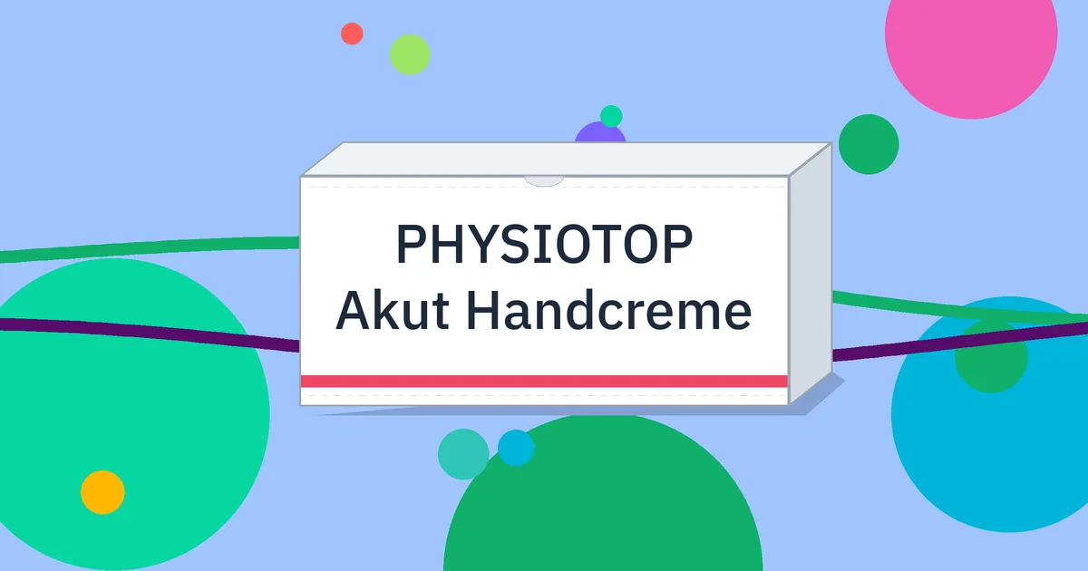 Symbolbild: Packung mit der Aufschrift PHYSIOTOP Akut Handcreme (PZN 14299089) – Verfügbarkeit und Bezug in Apotheken in Frankfurt am Main