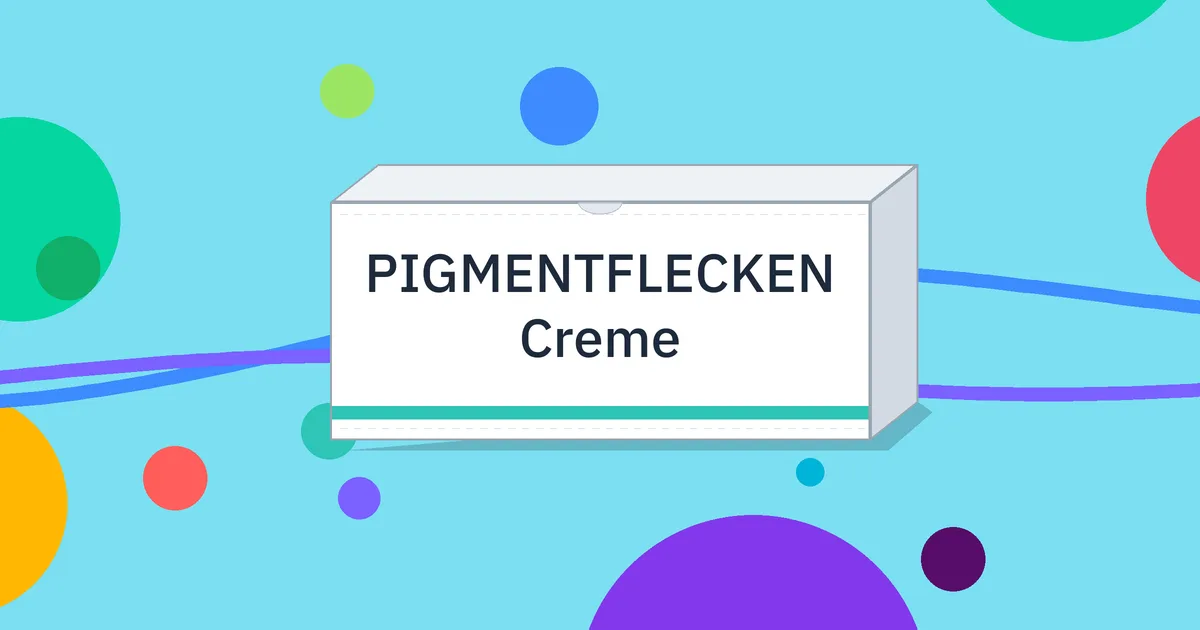 Symbolbild: Packung mit der Aufschrift PIGMENTFLECKEN Creme (PZN 02200186) – Verfügbarkeit und Bezug in Apotheken in Frankfurt am Main