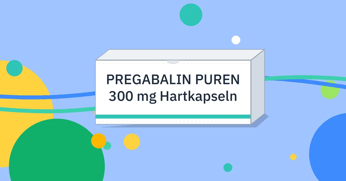 Symbolbild: Packung mit der Aufschrift PREGABALIN PUREN 300 mg Hartkapseln (PZN 12436553) – Verfügbarkeit und Bezug in Apotheken in Frankfurt am Main