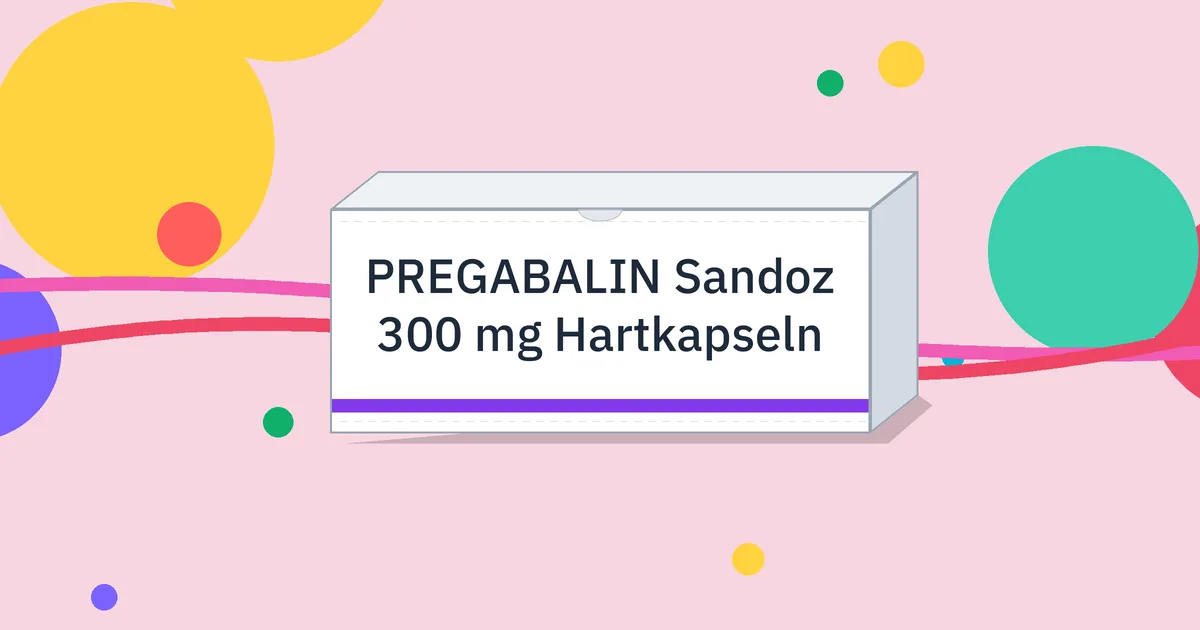 Symbolbild: Packung mit der Aufschrift PREGABALIN Sandoz 300 mg Hartkapseln (PZN 16887258) – Verfügbarkeit und Bezug in Apotheken in Frankfurt am Main