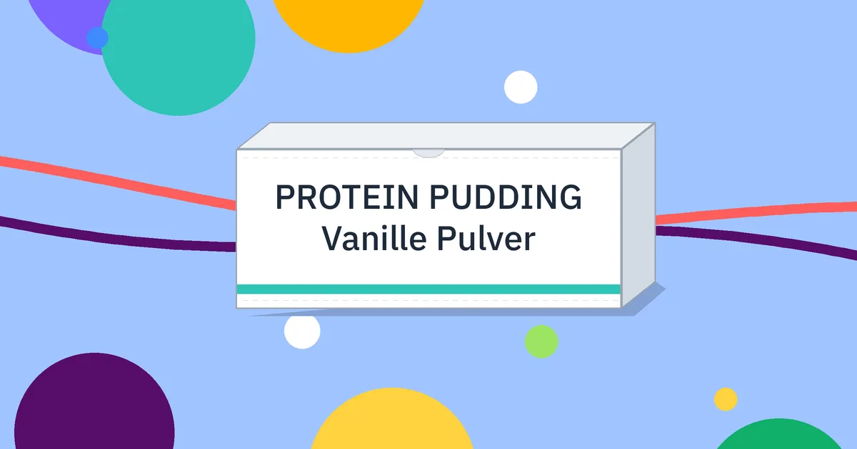 Symbolbild: Packung mit der Aufschrift PROTEIN PUDDING Vanille Pulver (PZN 13233697) – Verfügbarkeit und Bezug in Apotheken in Frankfurt am Main