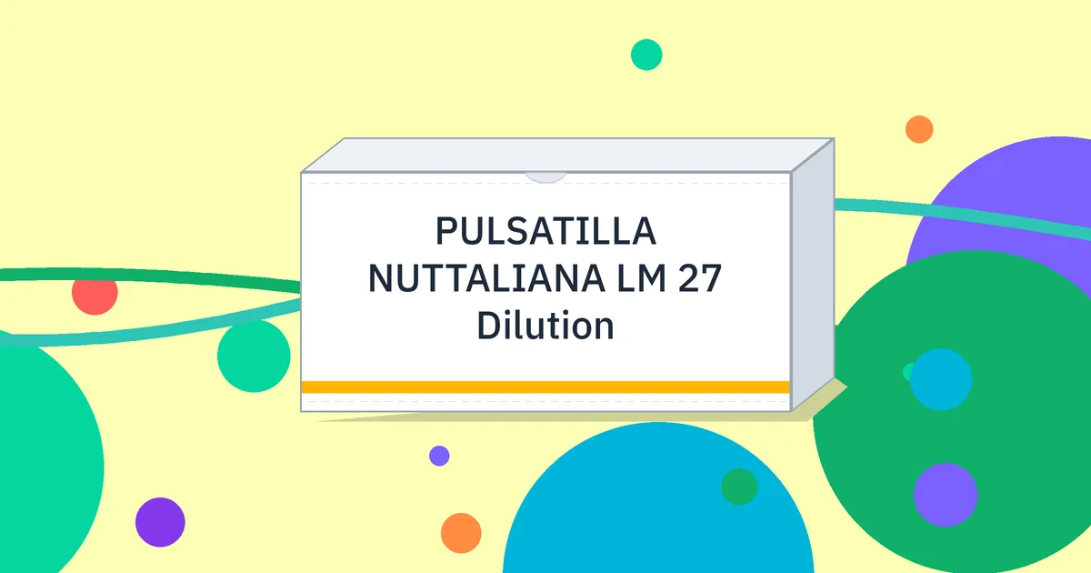Symbolbild: Packung mit der Aufschrift PULSATILLA NUTTALIANA LM 27 Dilution (PZN 13671500) – Verfügbarkeit und Bezug in Apotheken in Frankfurt am Main