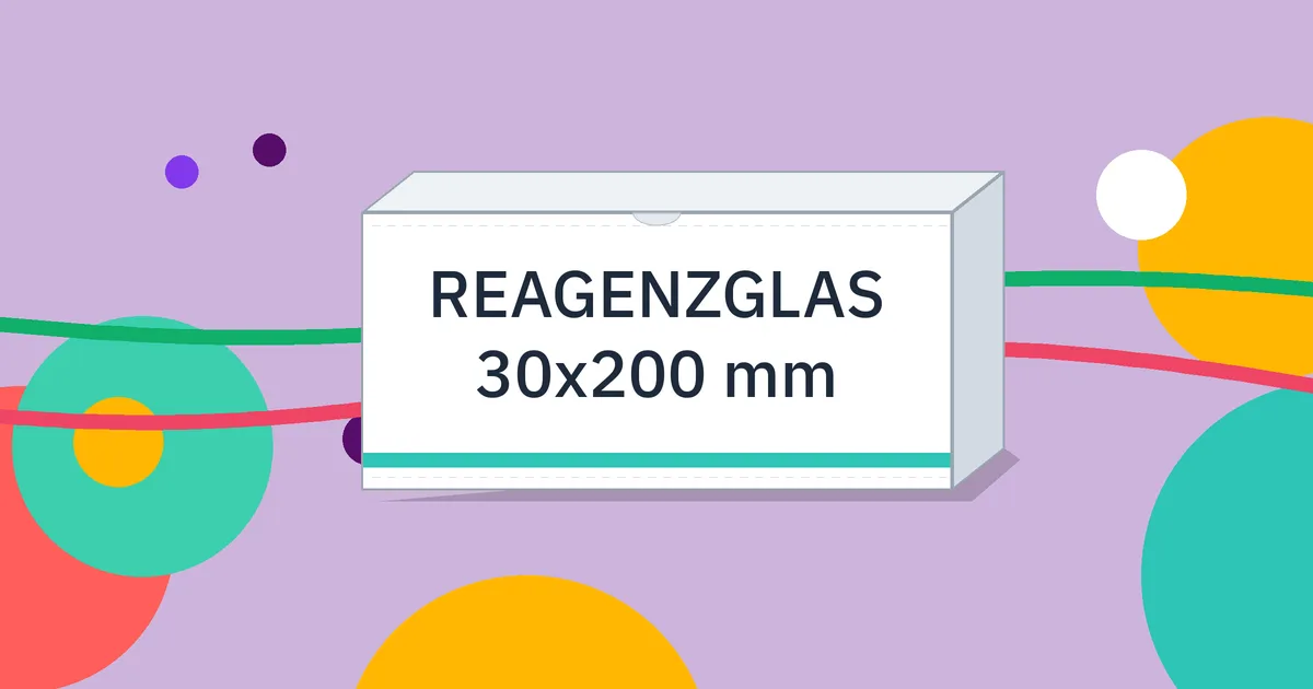 Symbolbild: Packung mit der Aufschrift REAGENZGLAS 30x200 mm (PZN 02079448) – Verfügbarkeit und Bezug in Apotheken in Frankfurt am Main