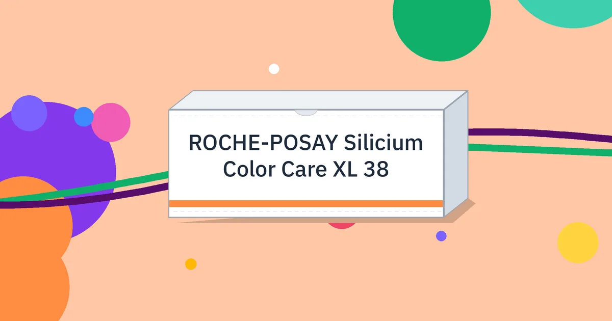 Symbolbild: Packung mit der Aufschrift ROCHE-POSAY Silicium Color Care XL 38 (PZN 00427750) – Verfügbarkeit und Bezug in Apotheken in Frankfurt am Main