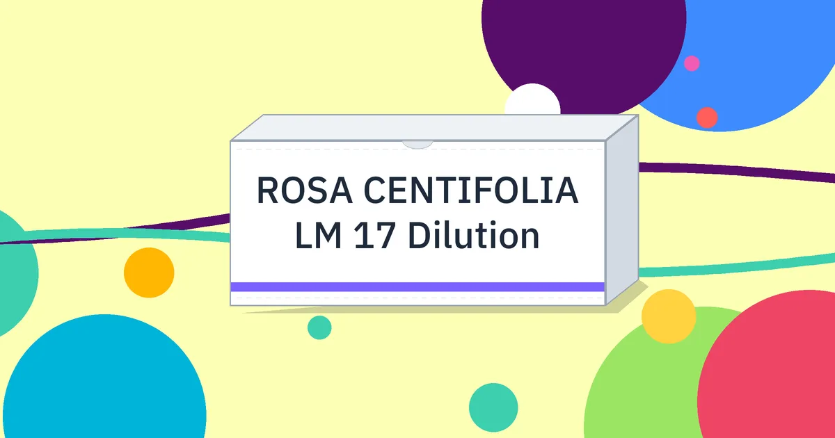 Symbolbild: Packung mit der Aufschrift ROSA CENTIFOLIA LM 17 Dilution (PZN 13055847) – Verfügbarkeit und Bezug in Apotheken in Frankfurt am Main