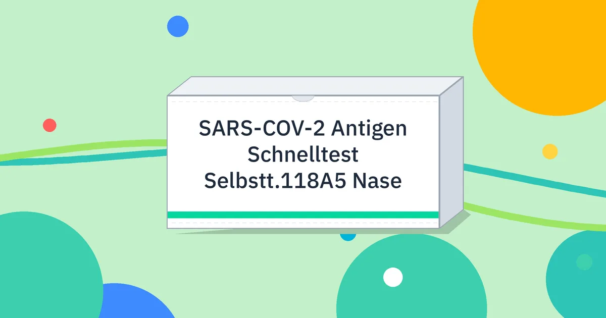 Symbolbild: Packung mit der Aufschrift SARS-COV-2 Antigen Schnelltest Selbstt.118A5 Nase (PZN 17532379) – Verfügbarkeit und Bezug in Apotheken in Frankfurt am Main